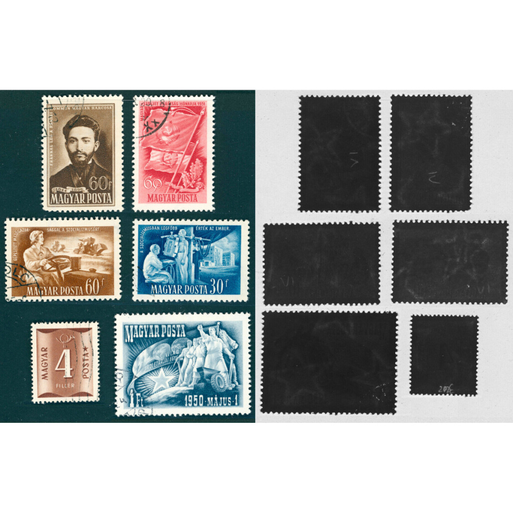 ~1950 stamps with number in the watermark “black book” 115 points ...